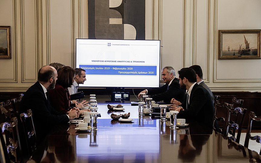 Mitsotakis Meets with Greek Rural Development and Food Ministry ...