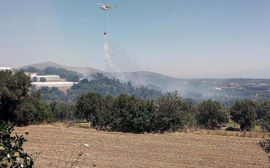 Major Wildfire on Chios - The National Herald