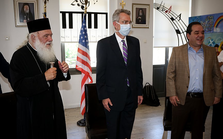 US Ambassador Pyatt Visits Greek Orthodox Church NGO with Archbishop ...